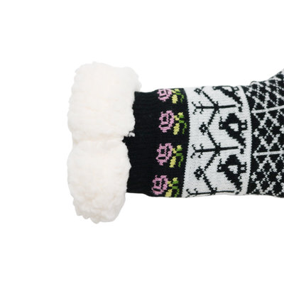 Women Home Slipper Socks Fuzzy Thick Warm Heavy Fleece Lined Slipper Socks