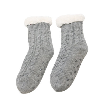 Casual Women's Winter Soft Warm Fuzzy Slipper Socks Home Indoor Floor Socks
