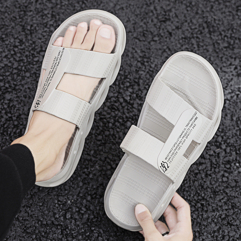 Soft Men Slippers Printing Slide Flat Non Slip  Lightweight Men Slippers
