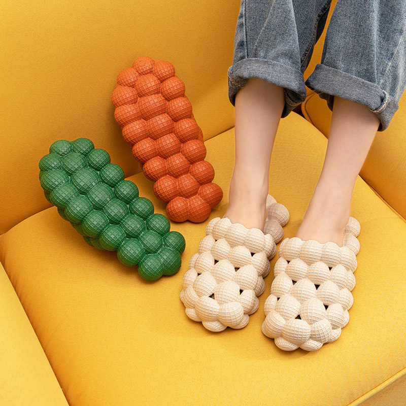 2022 Fashion solid color Summer Home Massage bottom Women indoor Shoes non-slip Slippers Slides for men