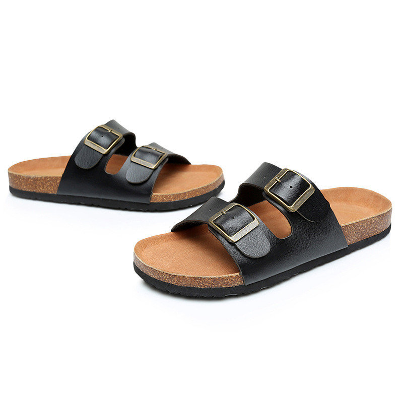 Unisex Casual Footwear  Beach Buckle Men Summer Soft Flat  Casual Footwear