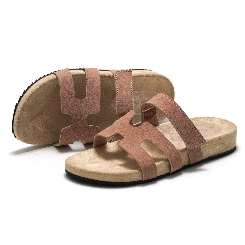 2022 new spring and summer sandals women outdoor beach casual shoes lightweight non-slip flat slippers wholesale
