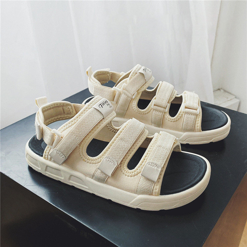 2022 new design couple summer sandals women outdoor beach shoes soft sole magic paste slide slippers for Men
