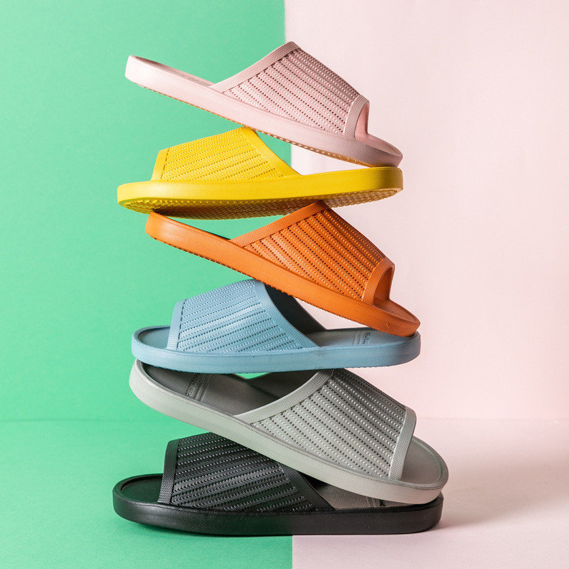 Summer household non-slip sandals and slippers indoor bathing soft bottom wear-resistant silent couple slippers