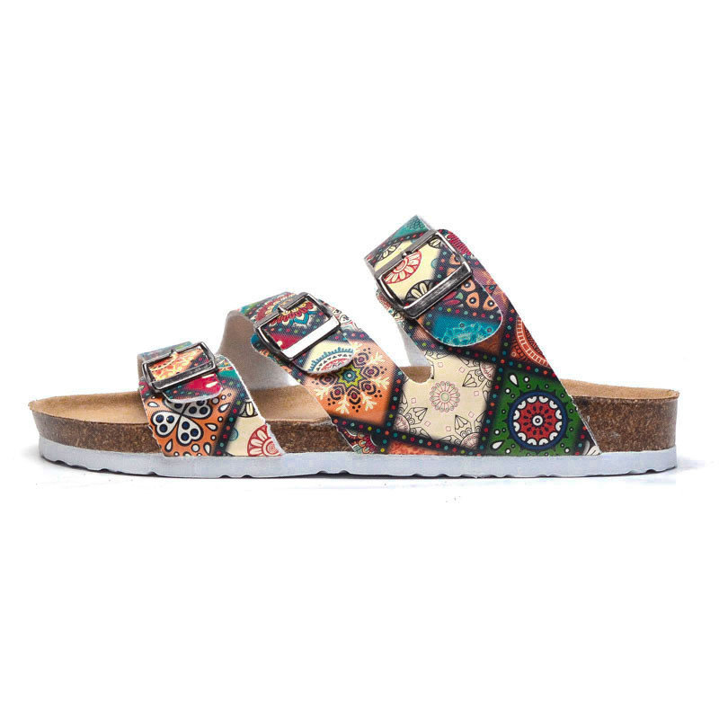 2021 Women sandal slippers flat sole cork sandal New design ladies Colourful Fashionable non-slip house slipper