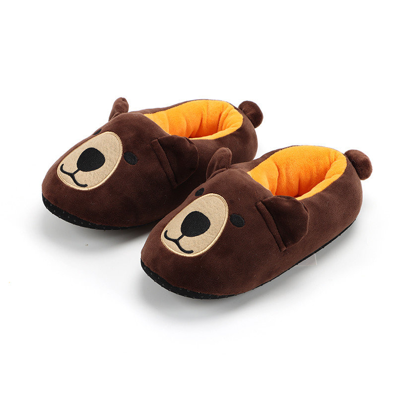 Winter Warm house Indoor Slippers Soft Bottom Non-slip Home Slippers Cute Cartoon Animal Women Slippers