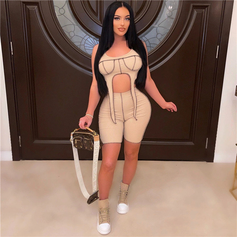 2022 summer sportswear Women fashion Reverse wear design Fitness Gym Wear Workout Suit Sport High Waist Shorts Yoga Set