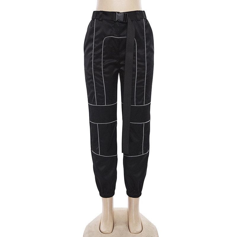 Reflective Ladies Sports Outfit Casual  Breathable Polyester Material