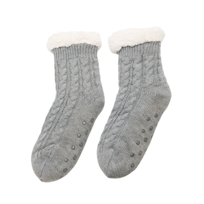 Casual Women's Winter Soft Warm Fuzzy Slipper Socks Home Indoor Floor Socks