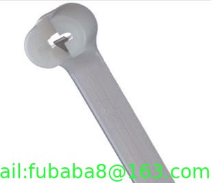 Nylon stainless steel inlays block cable ties
