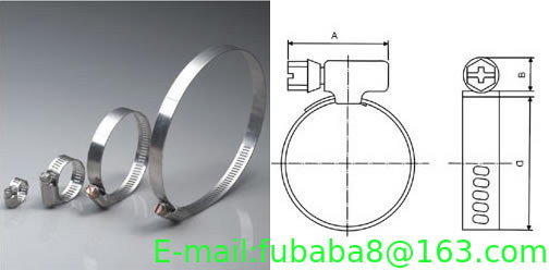 Stainless steel clamp, Hose hoops