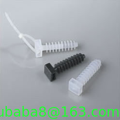Nylon screw type cable tie mounts