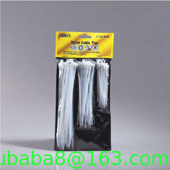 Tag card separated polybag nylon cable ties