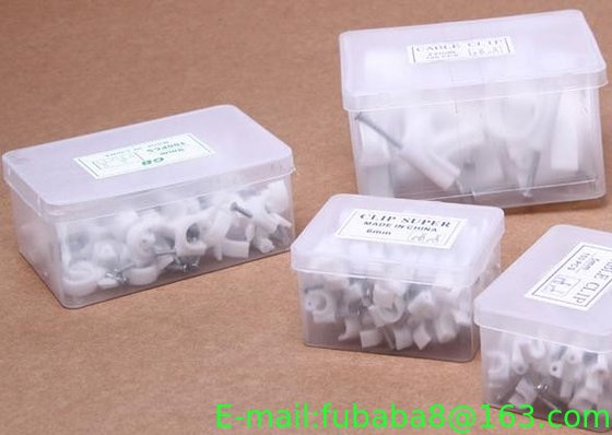 Plastic boxed cable clips
