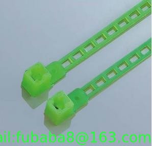 Trapezoid square hole cable ties