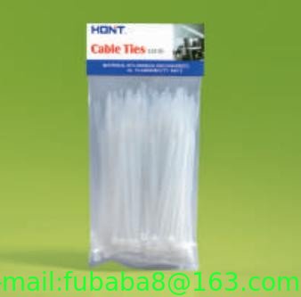 Tag card polybag package nylon cable ties