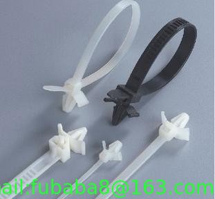 Push mount cable tie