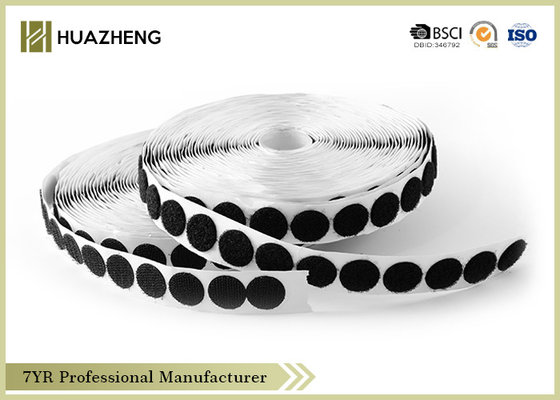 Fire Retardant Self-Stick Hook And Loop Tape , Black Adhesive Tape