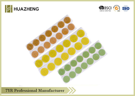 Round Industrial Strength Hook And Loop Dots , Strong Hook Loop Tape