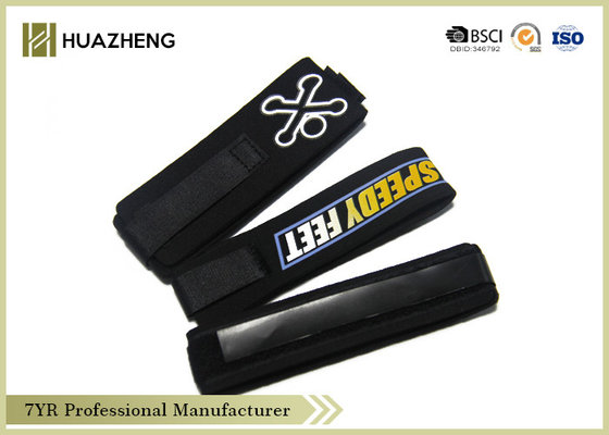 Waterproof Straps With Timing Chip , Black Hook And LoopBand