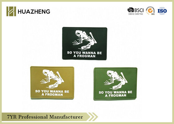 Memorial Durable PVC Hook And LoopShoulder Patches , Reusable Hook And LoopTape