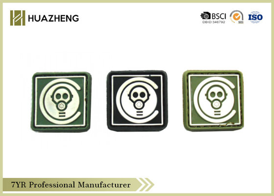 Resusable PVC Badge For Directions , Coloured Hook And LoopTape SGS ROHS