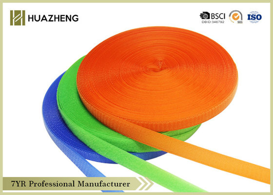 Adjustable Nylon Waterproof Hook Loop Tape , Green Hook And LoopTape
