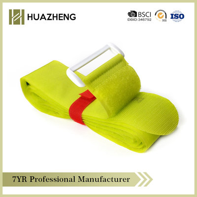 Colored  Mental Buckle Hook Loop Strap , Reusable Cable Tie For Self-Locking
