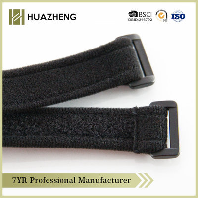 Tighten Hook Loop Strap Fastener , Reusable Cable Tie Embroider Logo