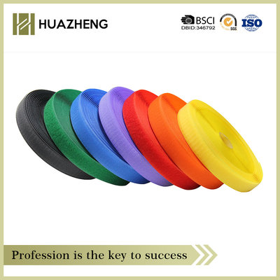 Colorful Adhesive Hook And Loop Tape with 100% Nylon Material 10-180mm