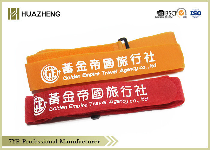Hook And LoopTravel Luggage Strap Resusable , Colored Hook And LoopStraps