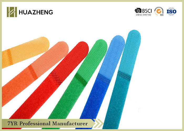 Small Colored Reusable Releasable Cable Ties Adhesive For Bags / Garments