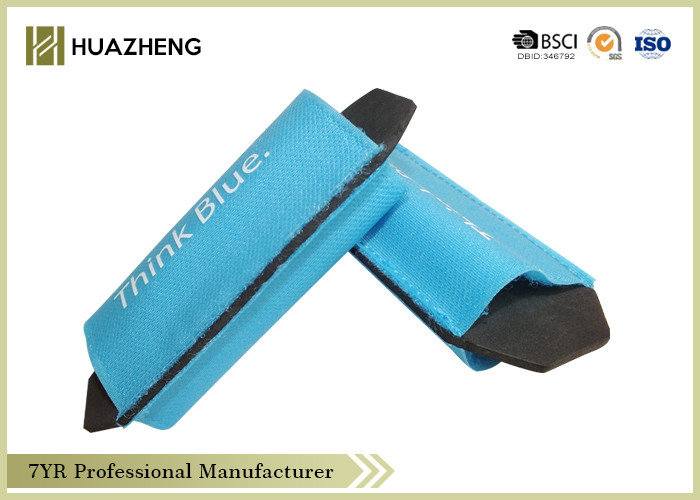 OEM / ODM Blue Strong Hook And Loop Ski Straps Customized For Alpine Racing