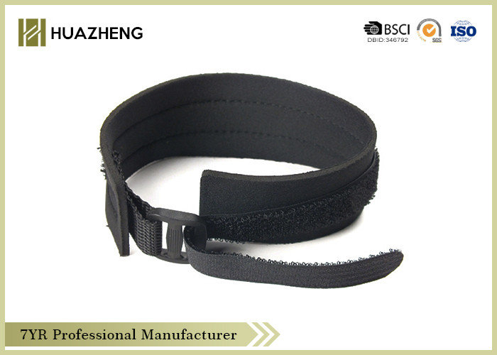 Decorative Neoprene Timing Chip Strap For Gym , Hook And LoopWrist Wraps