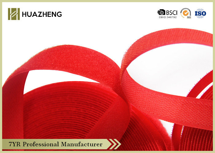 20mm Custom Red Hook Loop Tape Nylon Strength Sticky for Self - Locking