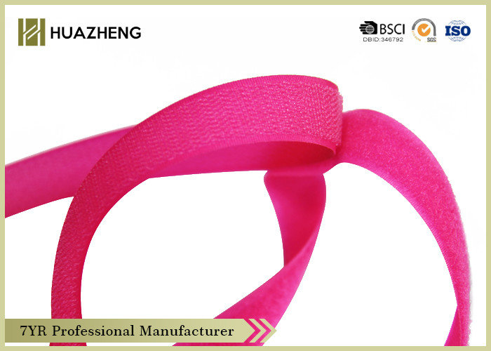 20mm Nylon Red Tape Hook Loop Tape on Garment Parts for Adjustable