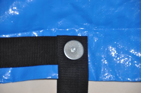 Cloro las bolsas para transportar cadáveres tejidas azules libres del PE y de los PP 6 manijas aseguradas remaches