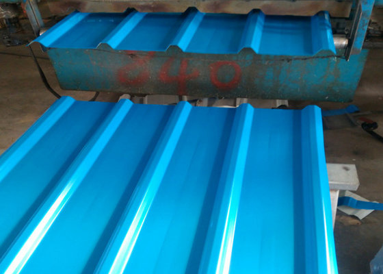 0.8mm Thick Color Coated Steel Roofing Sheet Corrosion Resistance Surface