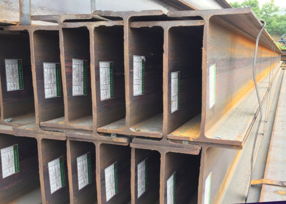 Building Support Hot Rolled H Beam , 17.2 - 283kg / M Weight Wide Flange H Beam
