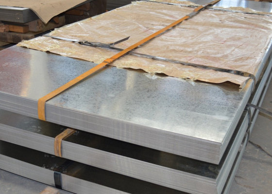 HDGI Galvanized Metal Sheets , Thick 0.2 - 2.0mm Zinc Coated Steel Sheet