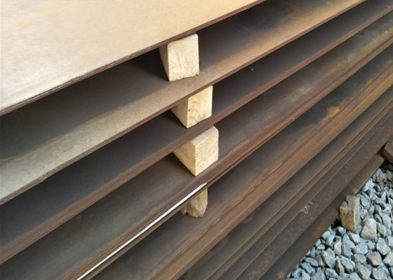 SS400 ASTM A36 A572 ST37 ST52 Mild Steel Plate / Low Alloy Steel Plate