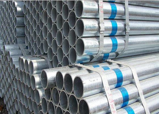 Round Galvanized Steel Pipe 20 - 113mm Diameter Rust Resistance Surface