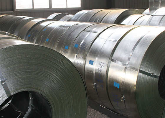 ISO9001 Hot Dip Galvanized Steel Strip Zinc Layer 60 - 350 G / M2