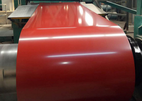 PPGL Color Coated Steel Coil Top Painting 15 - 25μM 30g / M2 - 275g / M2 Zinc Coated