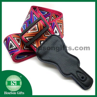 HSGS004 Whoesale Sublimated Guitar shoudler belts  customized designs guitar neck belts