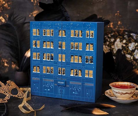 Custom Printed Gift Cardboard Packaging Chocolate Advent Calendar Box with little drawers