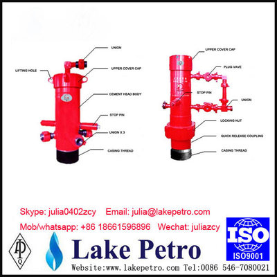 API 13 3/8" Single plug cementing head