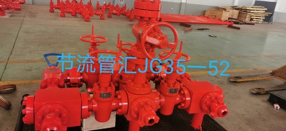 API 16C Choke Manifold with adjustable choke valve for wellhead control with Hydraulic Control Panel