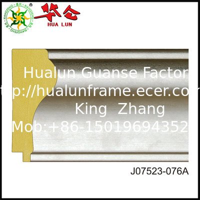 J06021 series Silver bulk wholesale cheap simple polystyrene mirror frame moulding