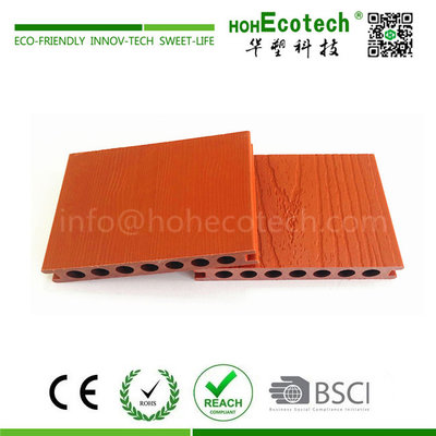 2017 hot sale capped wood plastic composite decking , fashionable and most durable co-extrusion floor